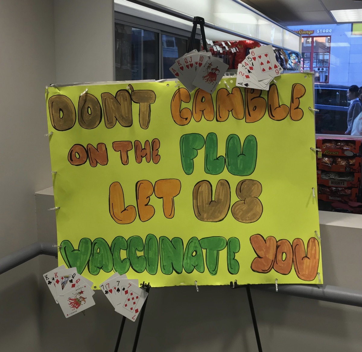 One Foot Tsunami: CVS’s Handmade Flu Shot Signs