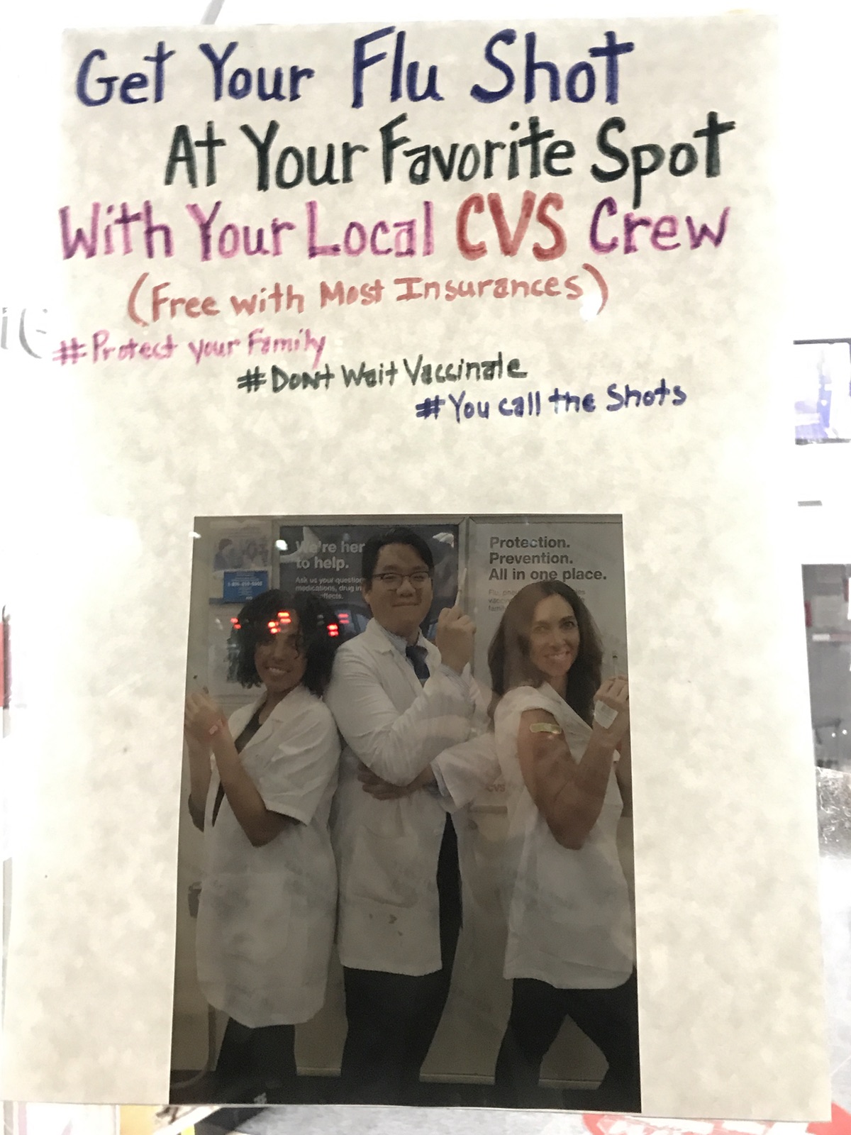 One Foot Tsunami: CVS’s Handmade Flu Shot Signs